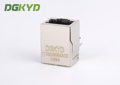 중국 트랜스, RJ45 랜잭 1000BaseT 금속 실드와 단일 포트 RJ45 판매용