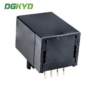 중국 RJ45 커넥터 5921 비 램프 완전히 플라스틱 8P8C 둥근 핀 소켓 DGKYD59211188IWA1DY1 판매용