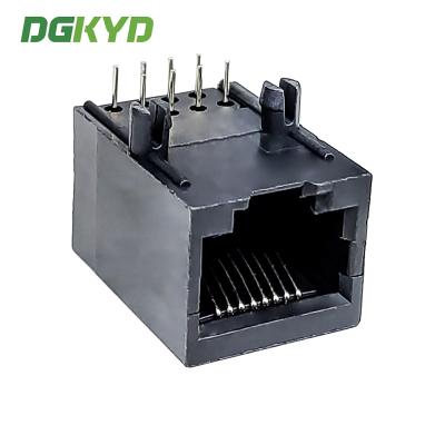 중국 RJ45 커넥터 5921 비 램프 완전히 플라스틱 8P8C 둥근 핀 소켓 DGKYD59211188IWA1DY1 판매용