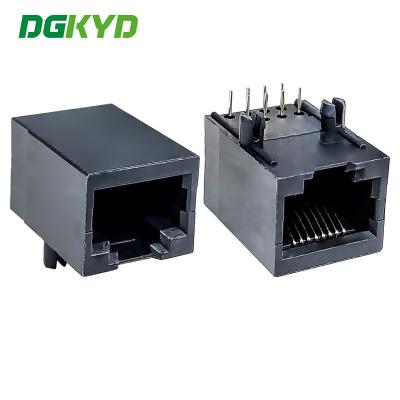 China RJ45 Connector 5921 Non Lamp Fully Plastic 8P8C Round Pin Socket DGKYD59211188IWA1DY1 for sale