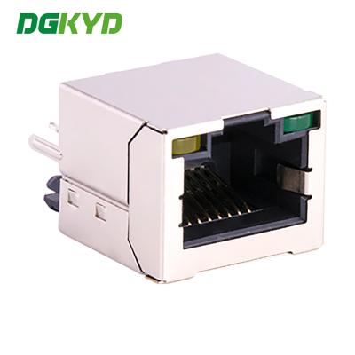 Китай DGKYD52T1188AB1A1DY1008 180 градусов прямое вставка RJ45 сетевой разъединитель сетевой кабельный разъем продается