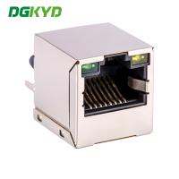 China RJ45 Network Connector with LED Indicators 100Mbps 8-Position Shielded Modular Jack DGKYD511B113AC2A8D for sale