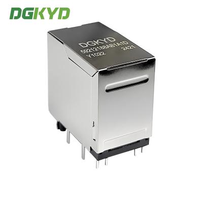 중국 필터 없는 가볍고 짧은 몸체 DGKYD59212188AB1A1DY1022과 듀얼 포트 RJ45 커넥터 판매용