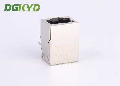 Chine Crics magnétiques gauches simples du connecteur RJ45 de réseau avec le transformateur 1000Mb à vendre