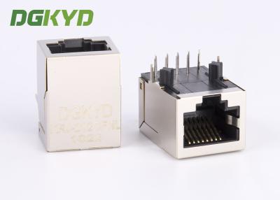 Chine Crics magnétiques gauches simples du connecteur RJ45 de réseau avec le transformateur 1000Mb à vendre