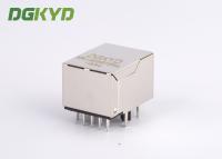 China Right Angle DIP Modular Jack 8P8C RJ45 with Transformer - 21.3mm Length, 1500Vrms Isolation, Surface Mount for sale