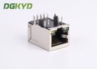 China Right Angle DIP Modular Jack 8P8C RJ45 with Transformer - 21.3mm Length, 1500Vrms Isolation, Surface Mount for sale