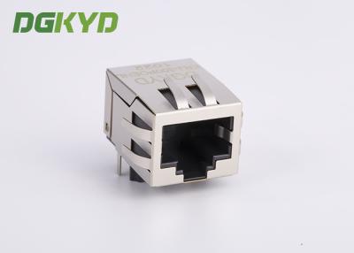 China Single Port 10/100 BASE-T female Connector RJ45 with Integrated Magnetics, POE for sale