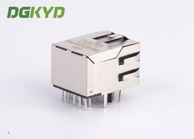 Chine 1 PoE protégé gauche RJ45 avec la base-TX de Jack 100 d'Ethernet de transformateur pour le routeur à vendre