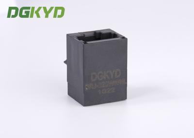 China Unshielded plastic Gigabit ethernet RJ45 Single Port connector 1000 BASE for sale