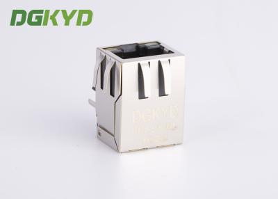 China RJ45 Magnetics Connector , Megabit Ethernet Network Rj45 Shielded Plug, G/Y for sale