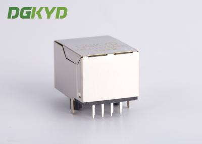 중국 100개 메가비트 RJ45 자기학 모듈러 잭, 한 개의 포트 망 케이블 커넥터 Rj45 판매용