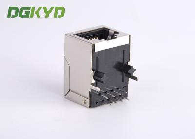 중국 100개 메가비트 RJ45 자기학 모듈러 잭, 한 개의 포트 망 케이블 커넥터 Rj45 판매용