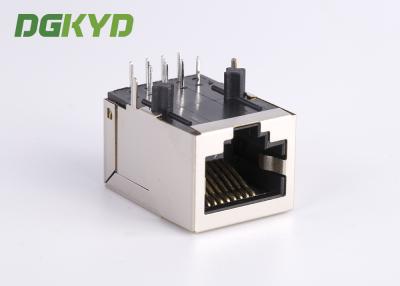 중국 100개 메가비트 RJ45 자기학 모듈러 잭, 한 개의 포트 망 케이블 커넥터 Rj45 판매용