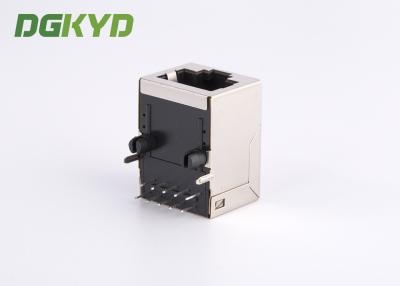 China Right Angle RJ45 with Transformer gigabit Network Connector Integrated filter for sale