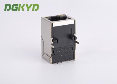 Chine Le cric intégré rj45 d'impulsion de magnetics a protégé le connecteur avec LED, port simple à vendre