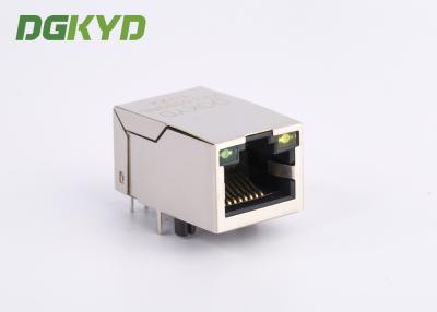 Chine Le cric intégré rj45 d'impulsion de magnetics a protégé le connecteur avec LED, port simple à vendre