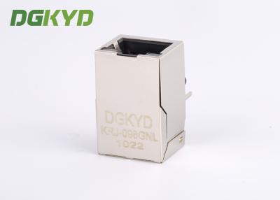 Chine Le cric intégré rj45 d'impulsion de magnetics a protégé le connecteur avec LED, port simple à vendre