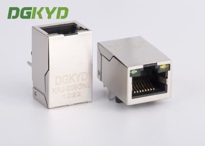 Chine Le cric intégré rj45 d'impulsion de magnetics a protégé le connecteur avec LED, port simple à vendre