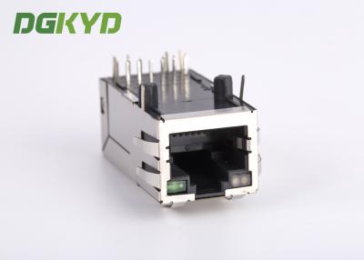 중국 12개 핀은 1000 토대를 보호했습니다 - TX 산업적 통합된 자기학 RJ45 연결기, 바이컬러가 이르렀습니다 판매용