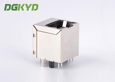 China 16.9MM hoogtecat5e Rj45 Lan Jack, de verticale modulaire hefboom van RJ45 met magnetisch Te koop