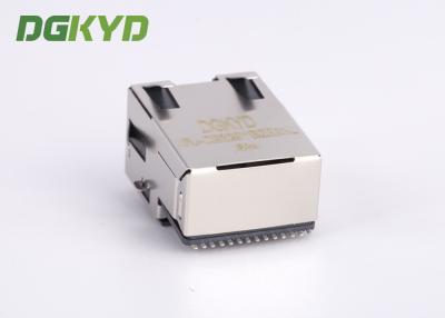 China SMT Sinking Below PCB 1000BASE Integrated Magnetics Rj45 Network Jack For Gigabit Ethernet for sale