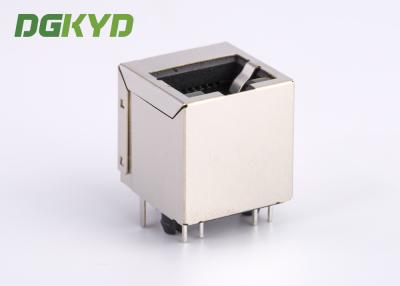 China 180° top entry shielded RJ45 LAN Jack without transformer for Internet TV Box for sale
