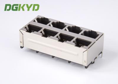 China Vertical Rj45 Jack 2X4 Top Entry E6588-A59124-L Rj45 Connector Without Magnetics for sale