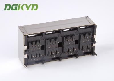 China Vertical Rj45 Jack 2X4 Top Entry E6588-A59124-L Rj45 Connector Without Magnetics for sale