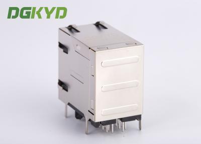 중국 내부 자기학을 가진 겹쳐 쌓인 2 항구 Cat6 산업 이더네트 RJ45 연결관 판매용