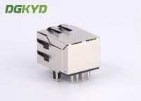 China Integrated 100 BASE-TX LAN Filter RJ45 Ethernet Connector Module - 1x1 Port, 8 Contacts, -40°C to +85°C for sale