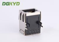 China Integrated 100 BASE-TX LAN Filter RJ45 Ethernet Connector Module - 1x1 Port, 8 Contacts, -40°C to +85°C for sale