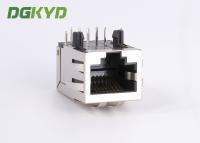 China Integrated 100 BASE-TX LAN Filter RJ45 Ethernet Connector Module - 1x1 Port, 8 Contacts, -40°C to +85°C for sale