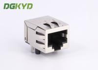 China Integrated 100 BASE-TX LAN Filter RJ45 Ethernet Connector Module - 1x1 Port, 8 Contacts, -40°C to +85°C for sale