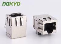 China Integrated 100 BASE-TX LAN Filter RJ45 Ethernet Connector Module - 1x1 Port, 8 Contacts, -40°C to +85°C for sale