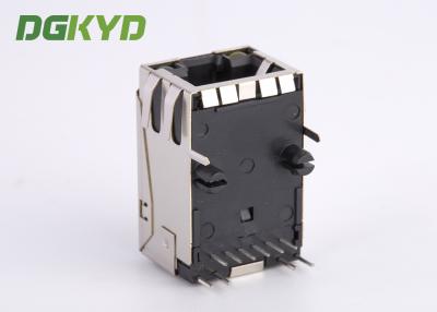 중국 100 기본적인 고양이 5 광섬유 송수신기를 위한 단 하나 항구 6 핀 Rj45 랜 잭 판매용