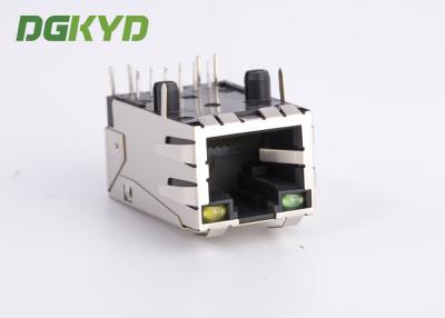 중국 100 기본적인 고양이 5 광섬유 송수신기를 위한 단 하나 항구 6 핀 Rj45 랜 잭 판매용