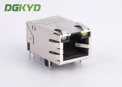 중국 100 기본적인 고양이 5 광섬유 송수신기를 위한 단 하나 항구 6 핀 Rj45 랜 잭 판매용