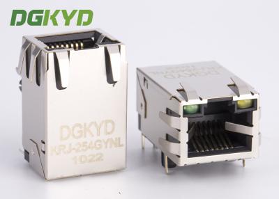 중국 100 기본적인 고양이 5 광섬유 송수신기를 위한 단 하나 항구 6 핀 Rj45 랜 잭 판매용