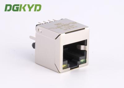 China Customized 16.10mm height 180 degree vertical entry RJ45 pcb jack ethernet socket for sale