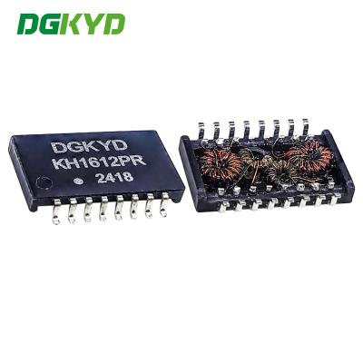 China KH1612PR 100M Base-T Transformador de Rede Ethernet Filtro de Isolamento Ethernet Transformador SMD à venda