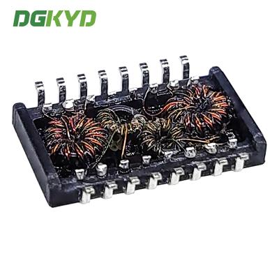 China KH1612PR 100M Transformador de red base-T Ethernet Filtro de aislamiento Ethernet Transformador SMD en venta