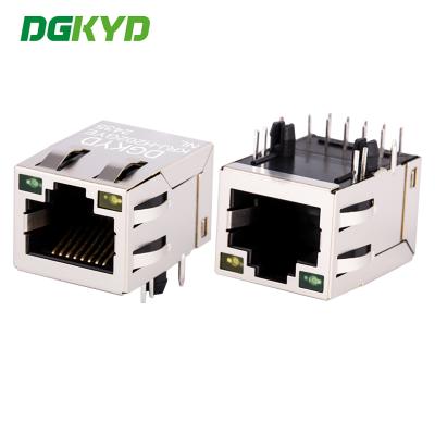 중국 KRJ-H202GYENL RJ45 라이트 / 트랜스포머, 네트워크 인터페이스 이더넷 통합 기가비트 커넥터 판매용