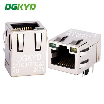 RJ45 With Light And Transformer Ethernet Integrated Gigabit Connector DGKYD211Q070FD2A4D