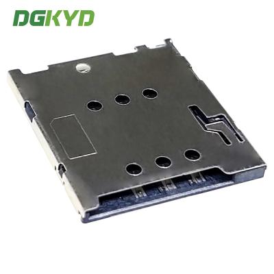 China MICRO-SIM card holder 1.42H foolproof type 6+2PUSH suitable for electronic products DGKYDSIM142H62A6A2Y3WS286 for sale