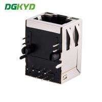 China RJ45 Connector TAB-UP 100Mbps Filtering Interface Network Socket 1x1 Ports for sale