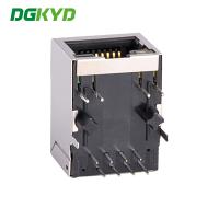 China RJ45 100Mbps Connector Network Port Socket 8P8C Compact Window Surface with LED for sale