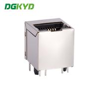 China RJ45 100Mbps Ethernet Socket 8P8C Module with Compact Window Surface and Gold 6μ Plating for sale