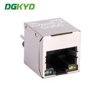 China RJ45 100Mbps Ethernet Socket 8P8C Module with Compact Window Surface and Gold 6μ Plating for sale