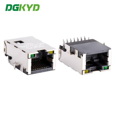 Cina RJ45 PCB Connettore di rete cat5 RJ45 con magnetismo KRJ-CB009NL in vendita